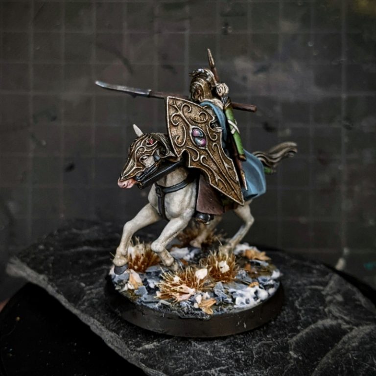 6x Bloody High Elf Knight – Mounted – Davale Games