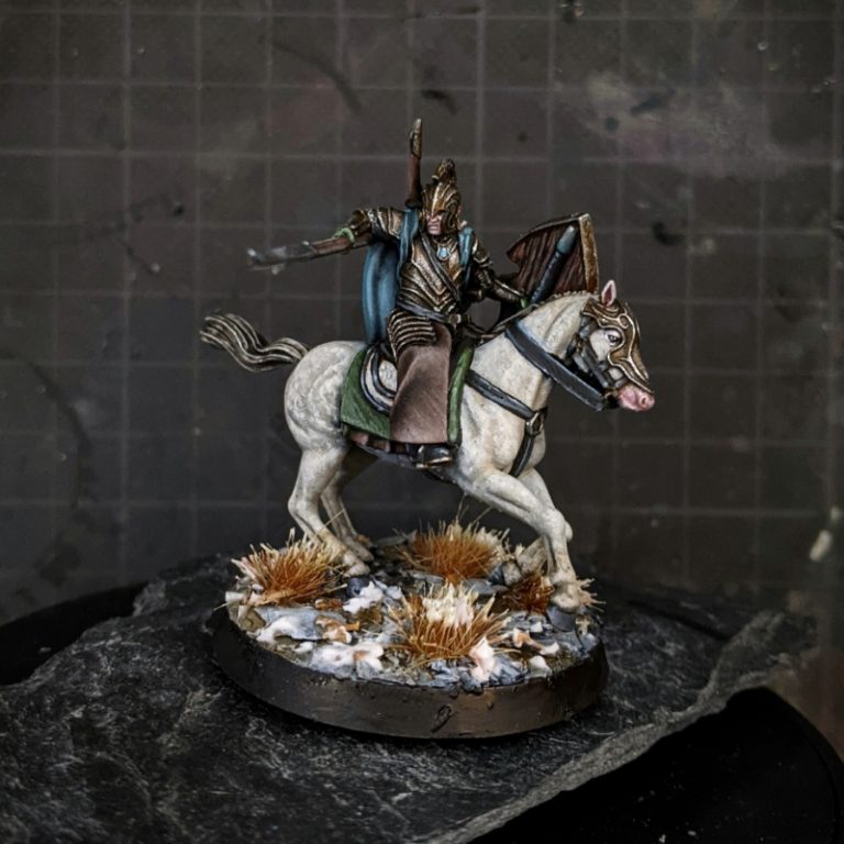 6x Bloody High Elf Knight – Mounted – Davale Games