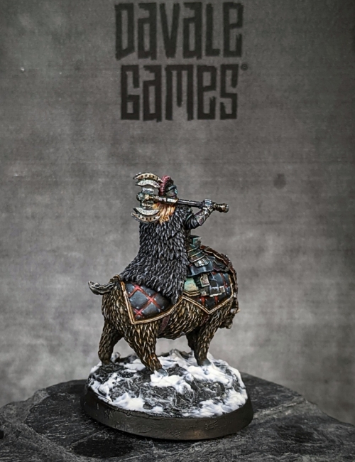 Silver Goat Dwarf Lord Iron Mounted and Foot – 1 – Davale Games