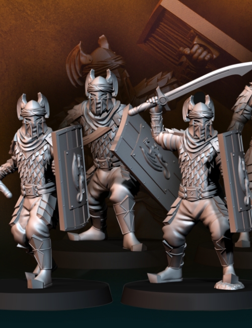 Dragon Army Regular Warrior with Sword and Shield – Davale Games