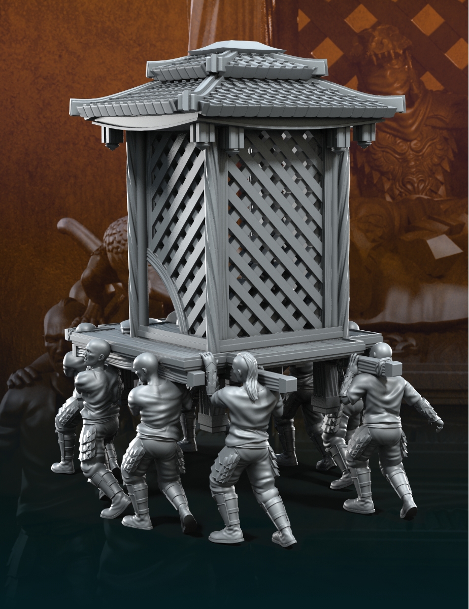 Dragon Army King on palanquin | Version A – Davale Games