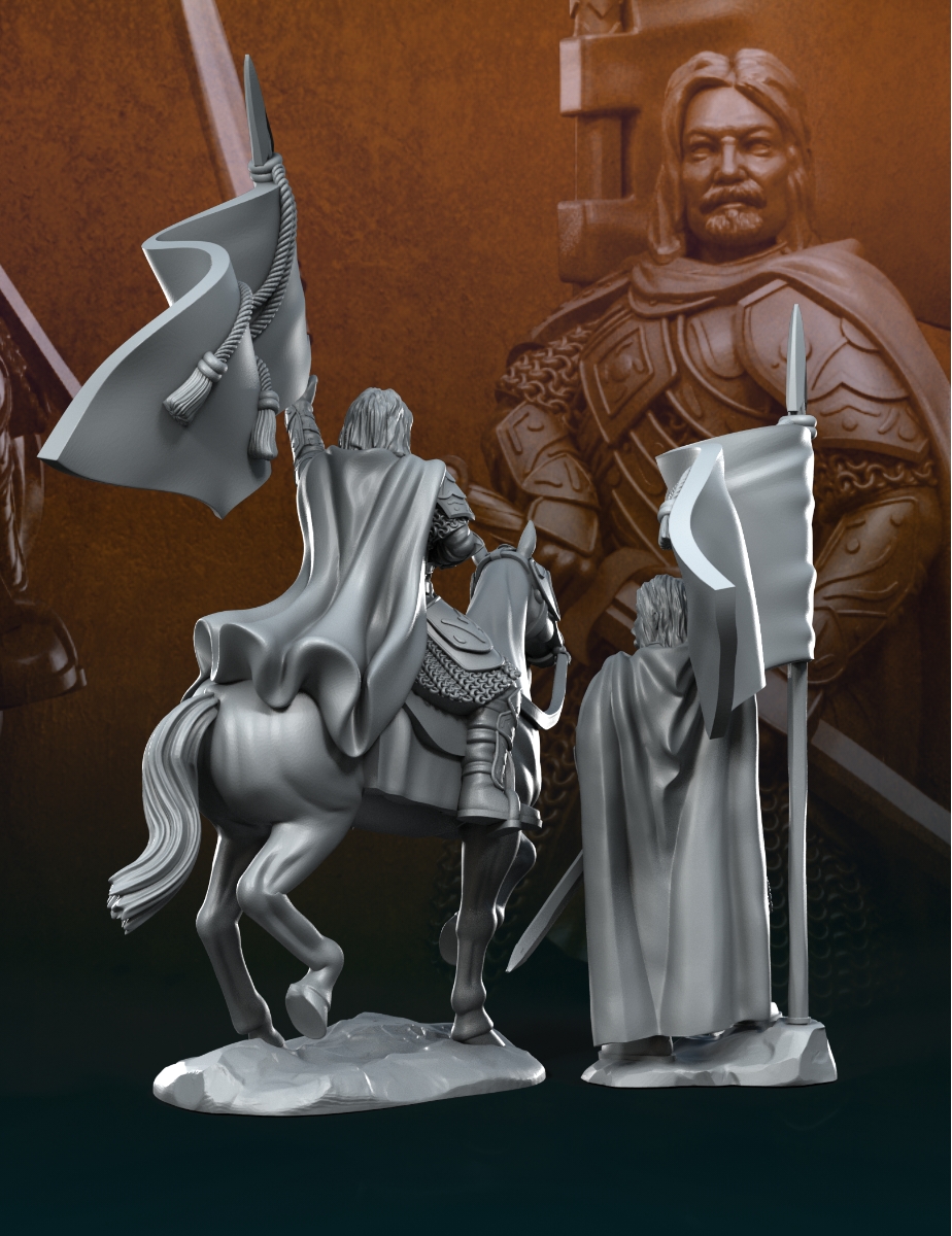 Mudd | West Human Banner on foot and mounted – Davale Games