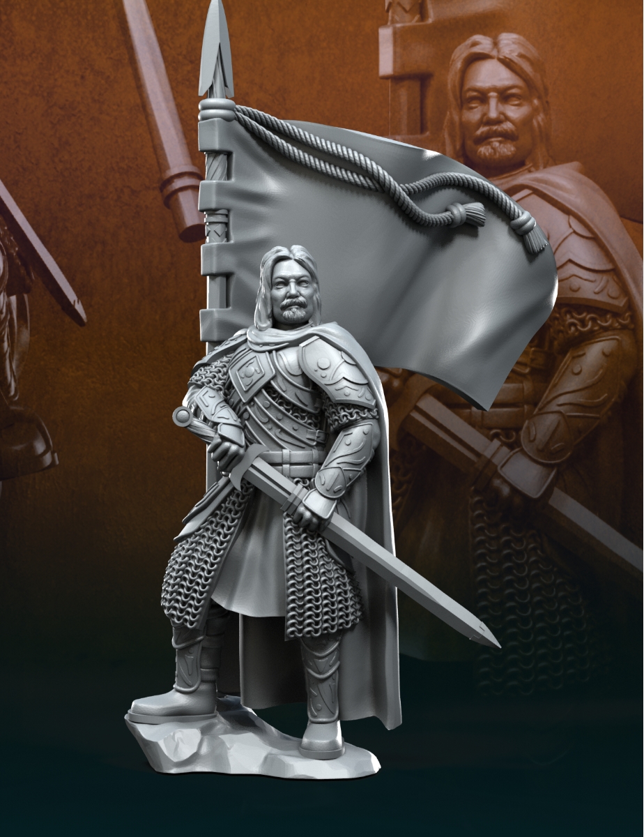 Mudd | West Human Banner on foot and mounted – Davale Games