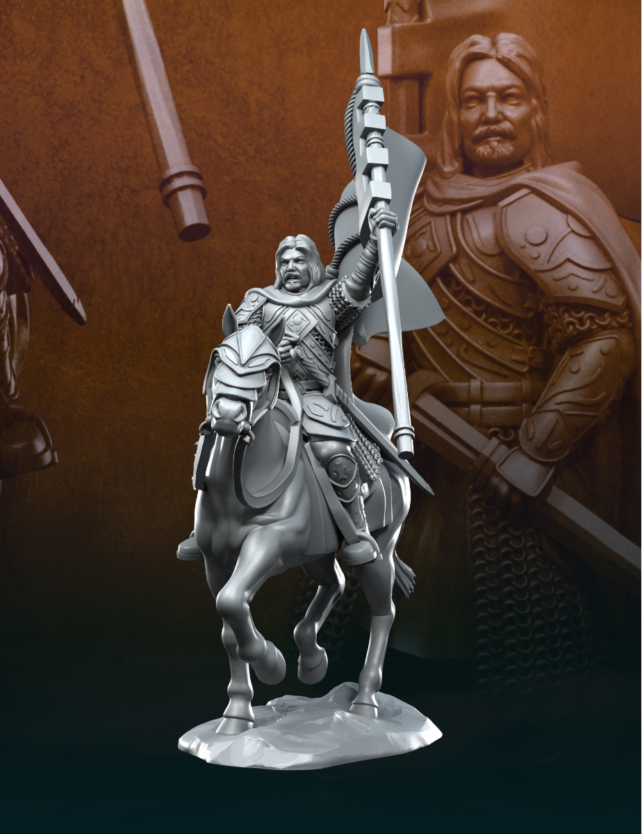 Mudd | West Human Banner on foot and mounted – Davale Games