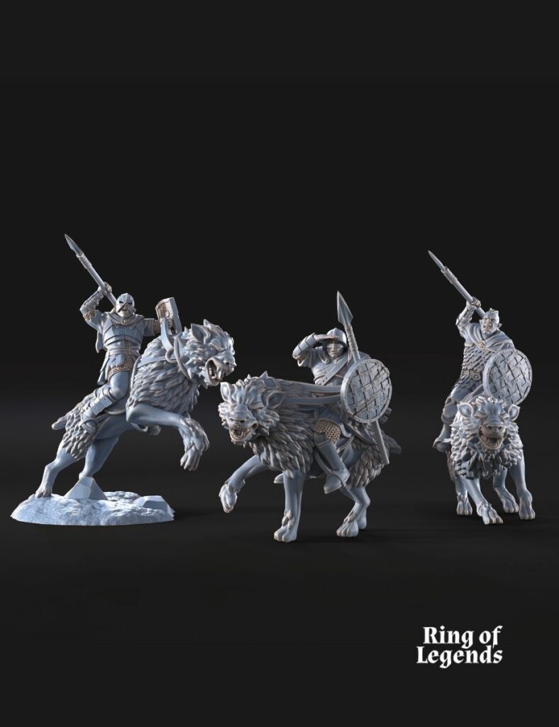 Morlok Riders with Shield and throwing spears – Davale Games